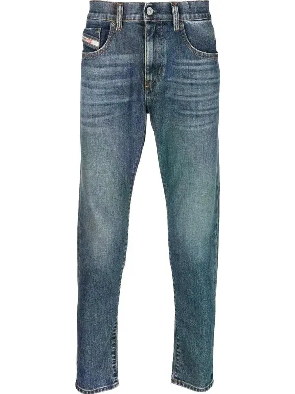 DIESEL® Slim-cut Mid-wash Jeans - Blue