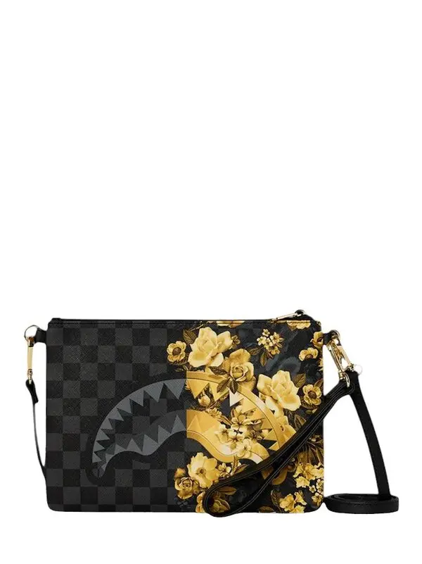 SPRAYGROUND Crossover Clutch Bag - Black/gold