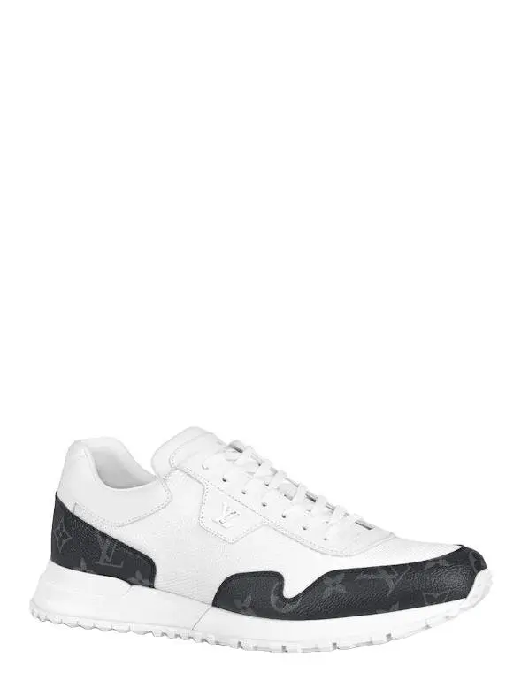 LOUIS VUITTON Run Away Monogram Sneakers - White/black