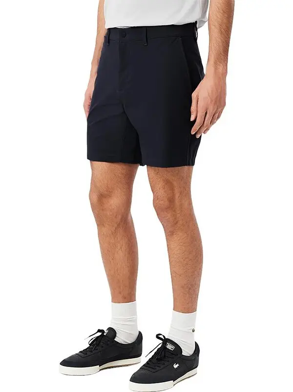 Lacoste Regular Fit Stretch Cotton Blend Chino Bermuda Shorts - Abysm Blue