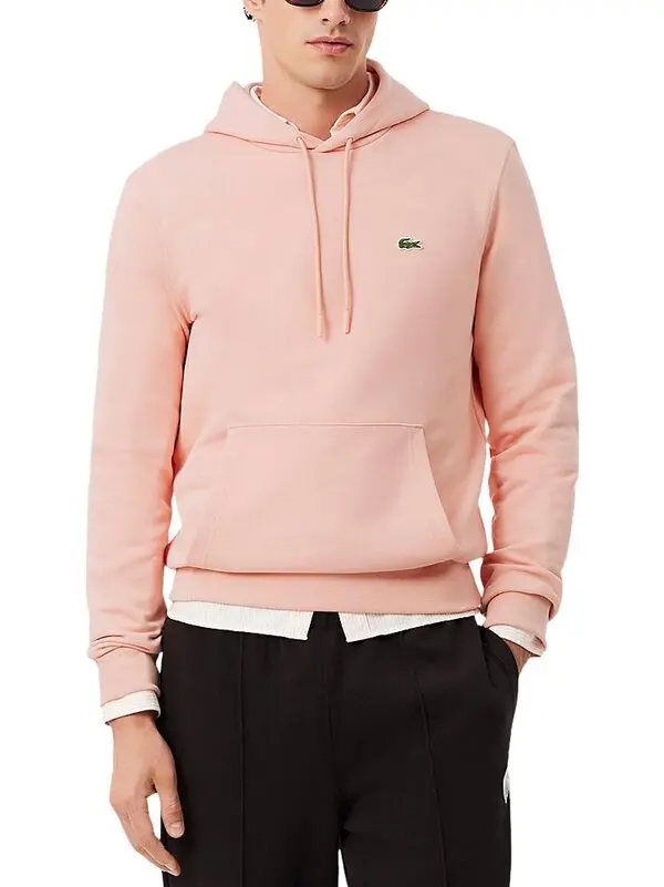 Lacoste Cotton Fleece Hoodie With Embroidered Logo - Miami