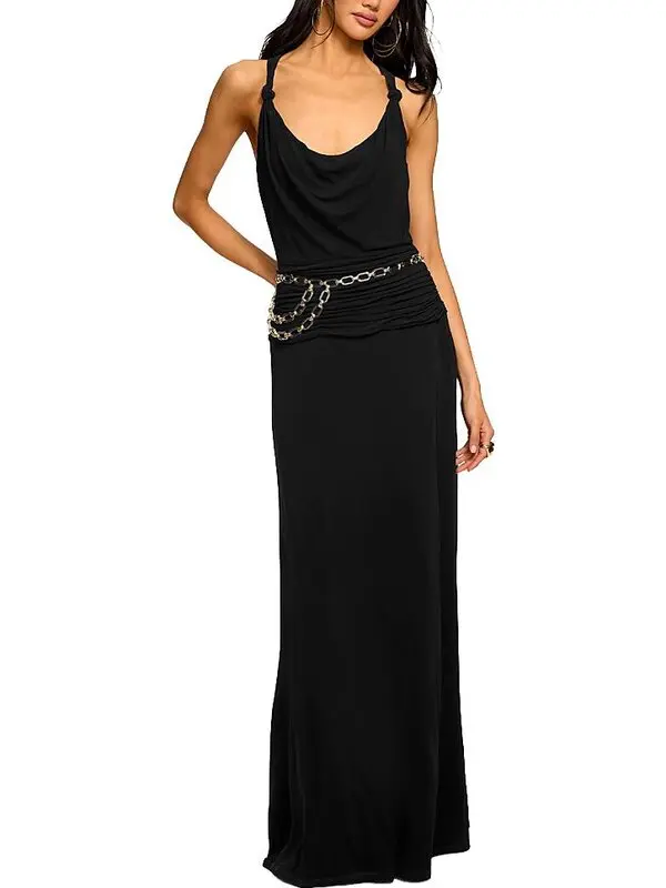 Ramy Brook Mariah Racerback Gown - Black