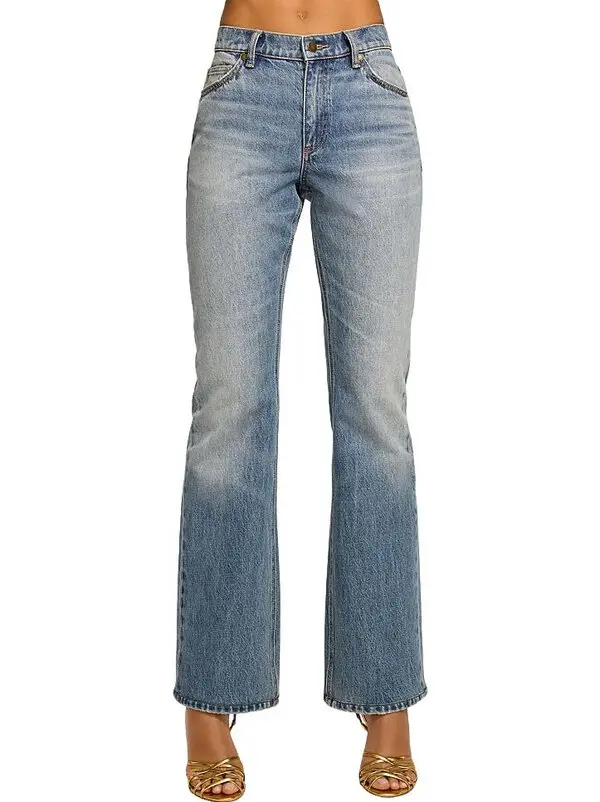 Ramy Brook Carla High Rise Wide Leg Jeans - Vintage Medium Wash
