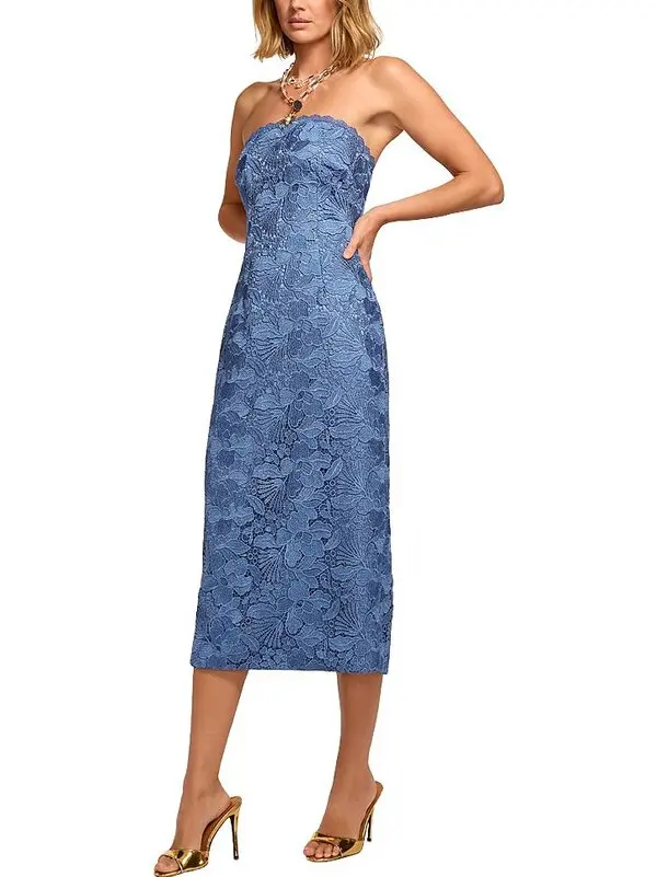 Ramy Brook Tessa Lace Dress - Blue Lace