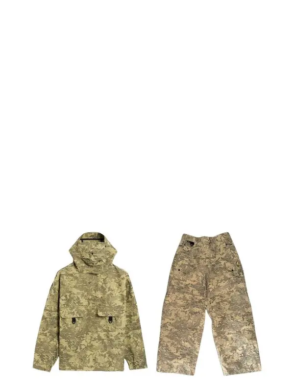 Nike X Cordura Tech Fleece Expand Rugged Woven Hoodie And Pant Set - Neutral Olive/black