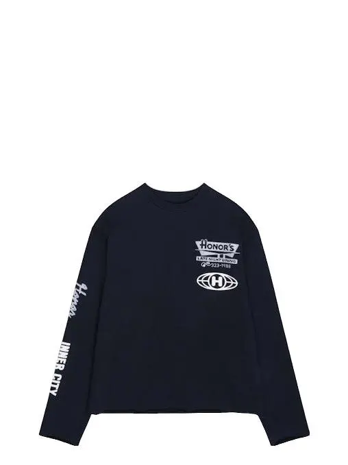 HONOR THE GIFT Crewneck Sweatshirt With Mixed Logo Graphic - Black