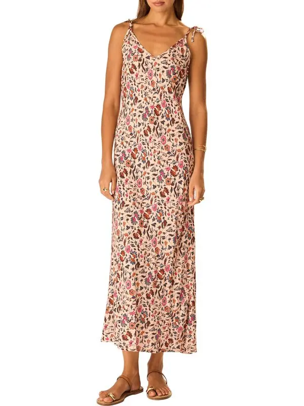 Natalie Martin Dakota Maxi Slip Dress - Neutral