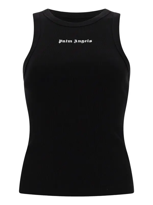 Palm Angels Logo Tank Top - Black