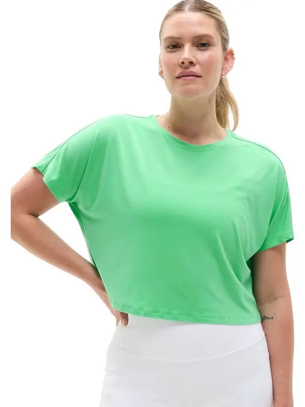 Athleta With Ease Crop Tee - Palmetto