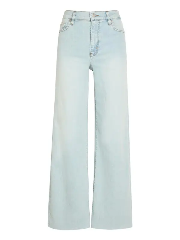FRAME Le Slim Palazzo Straight-leg Jeans In Faded Denim - Light Blue