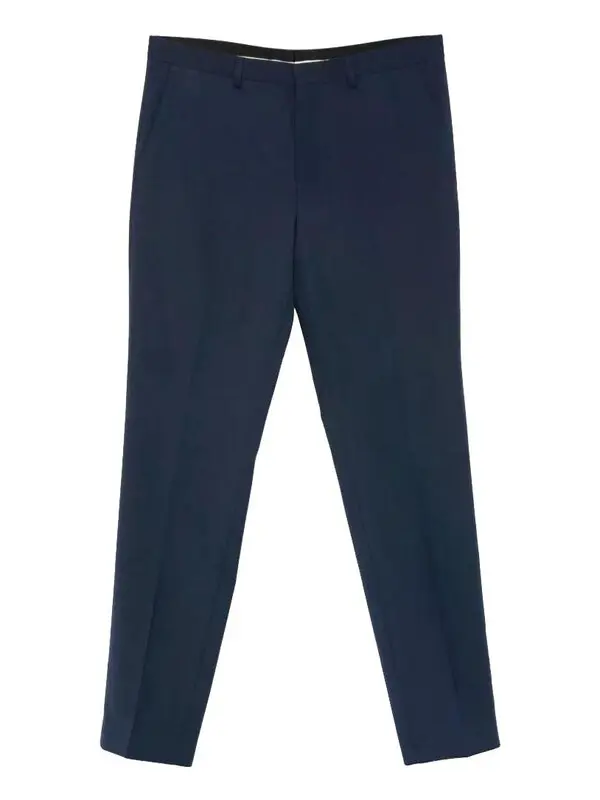 BOSS Flat-front Trousers - Blue