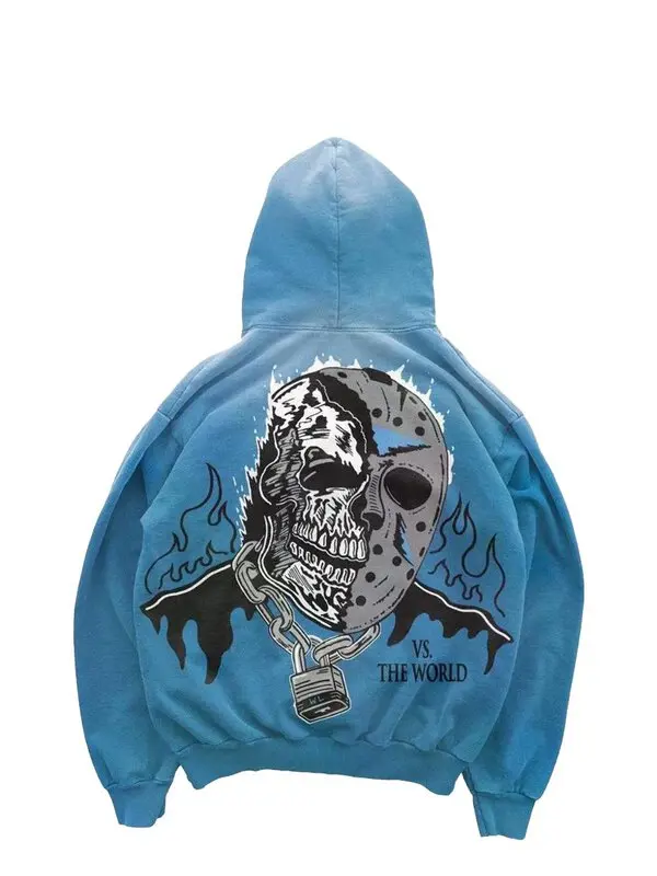 WARREN LOTAS Graphic-print Hoodie - Blue