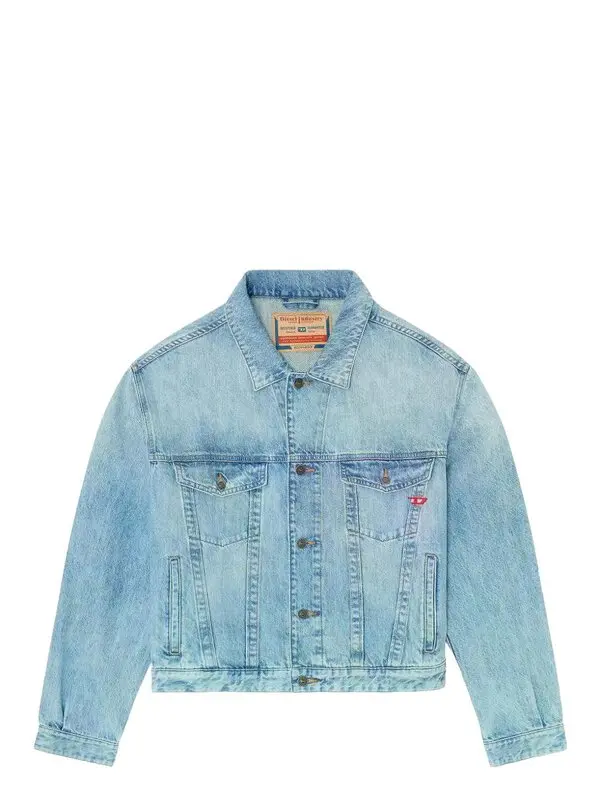 DIESEL® D-ranger Buttoned Denim Jacket - Blue