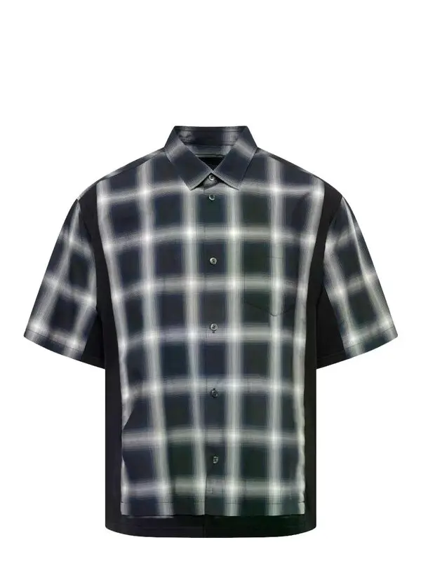 Undercover Combo Check Ss Shirt - Black