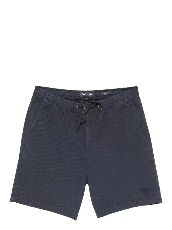 Barbour Seersucker Drawstring Shorts - Blue