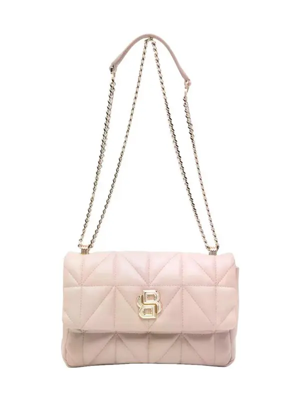 BOSS Quilted Logo Plaque Cross Body Bag - Pink