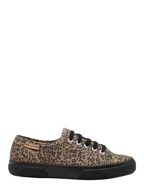 Superga Leopard-pattern Lace-up Sneakers - Neutrals