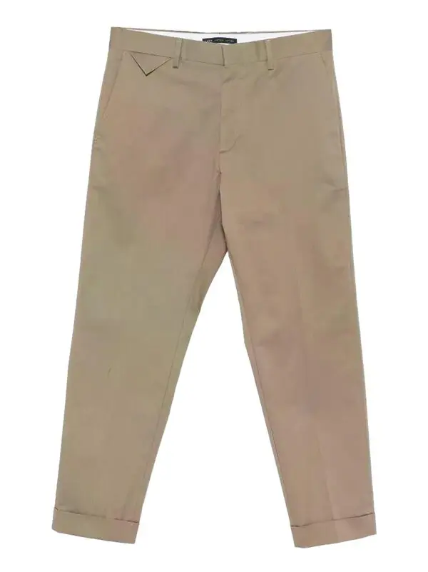 LOW BRAND Cooper T1.7 Turn-up Cuff Trousers - Brown