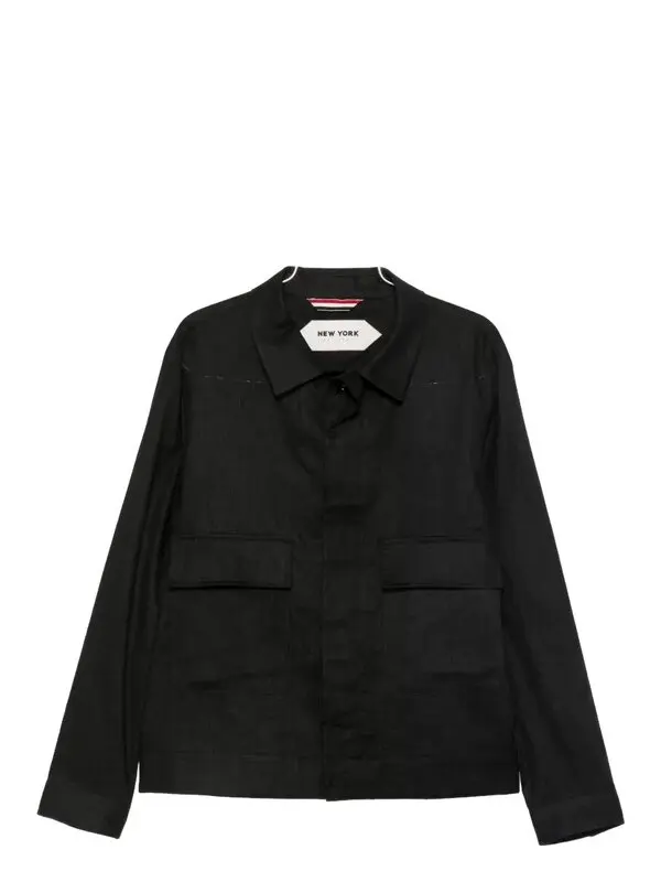 NEW YORK RESIDENT Flap-pocket Shirt Jacket - Black