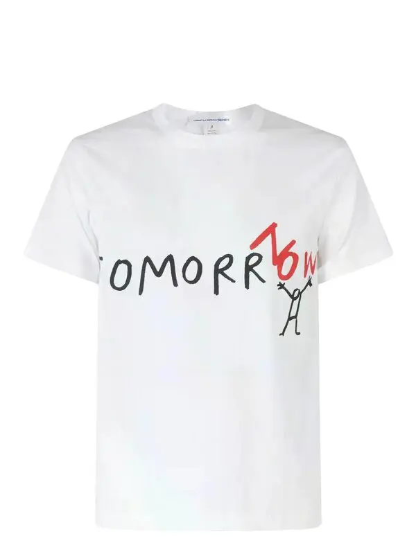 Comme Des Garçons Graphic-print T-shirt - White