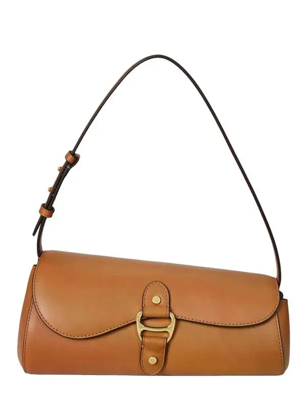 Ralph Lauren Medium Tasha Leather Shoulder Bag - Neutrals