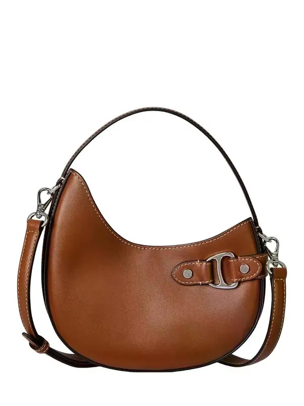 Ralph Lauren Tasha Asymmetrical Leather Tote Bag - Brown