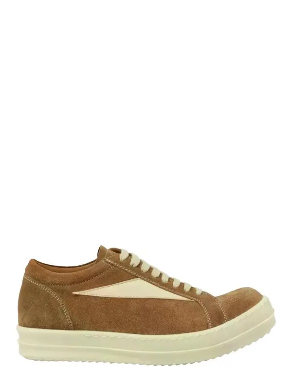 Rick Owens X Marais Leather Sneakers - Brown