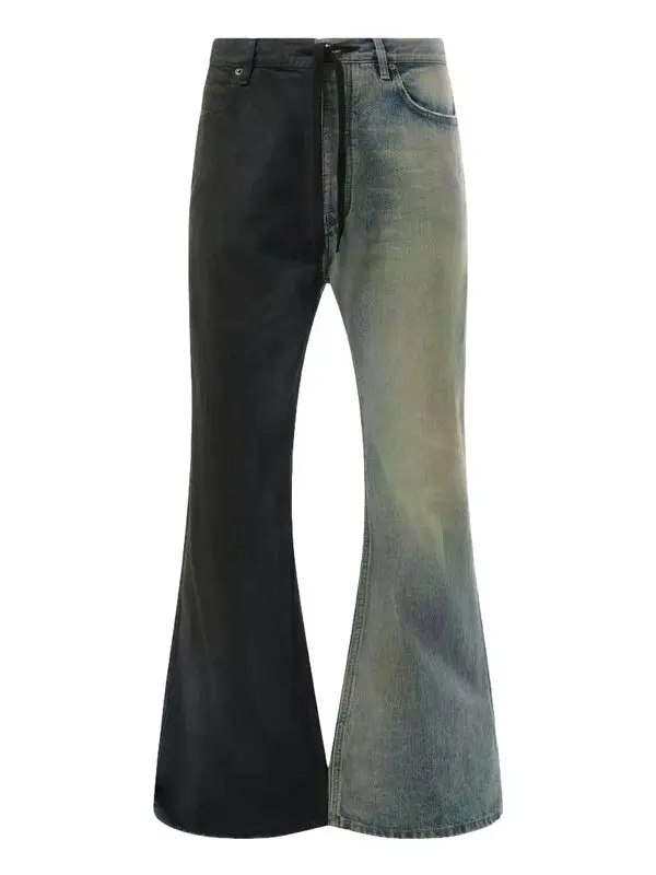Balenciaga Fifty-fifty Distressed Loose-fit Jeans - Black