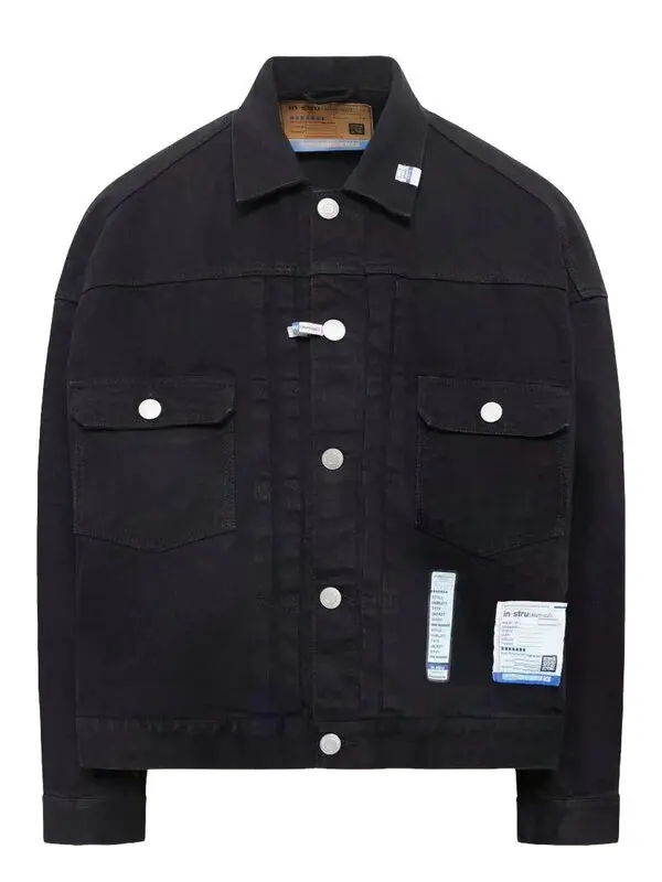 Mihara Yasuhiro Patch Detail Denim Jacket - Black