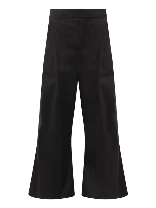 ENTIRE STUDIOS Pleated Wide-leg Trousers - Black