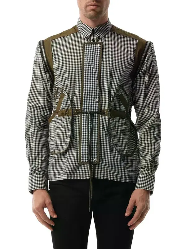 Givenchy Podium Gingham-check Shirt - Black
