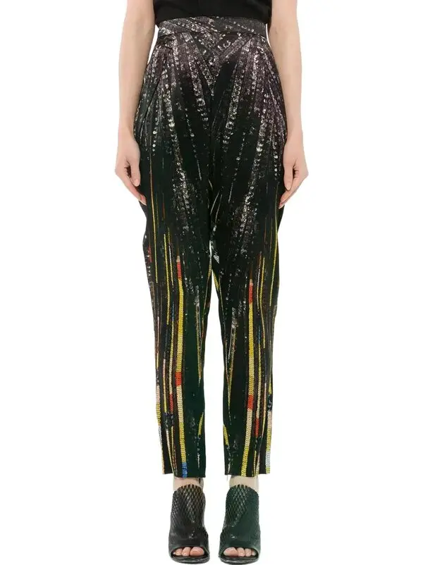 Givenchy Embellished High-waisted Trousers - Black