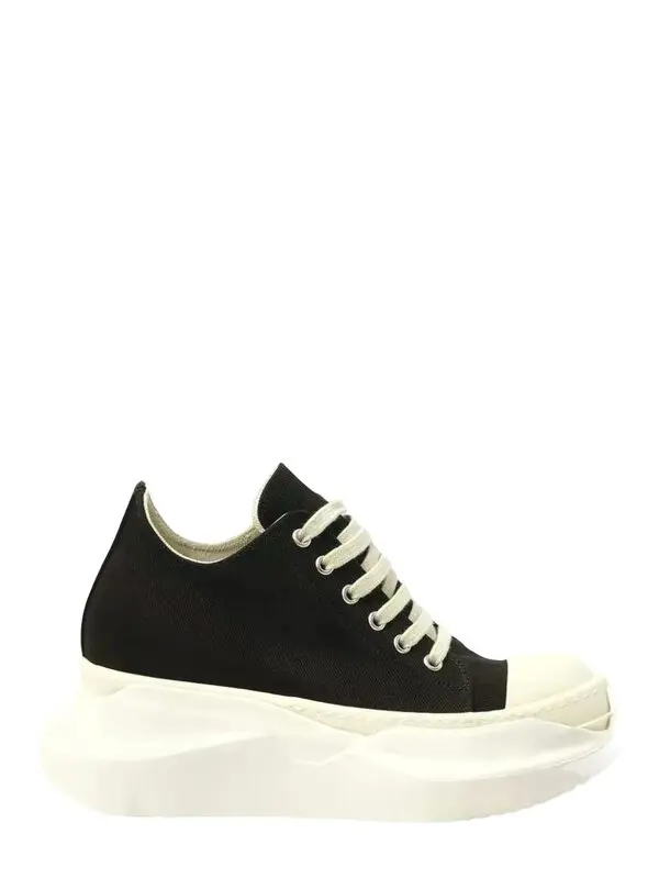 Rick Owens Abstract Denim Sneakers - Black