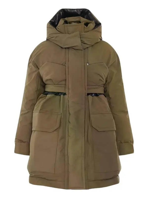 Sacai Padded Detachable-hood Coat - Neutrals
