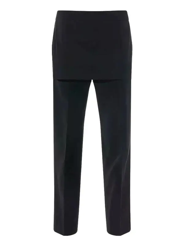 Givenchy Slim-fit Trousers With Skirt Detail - Black