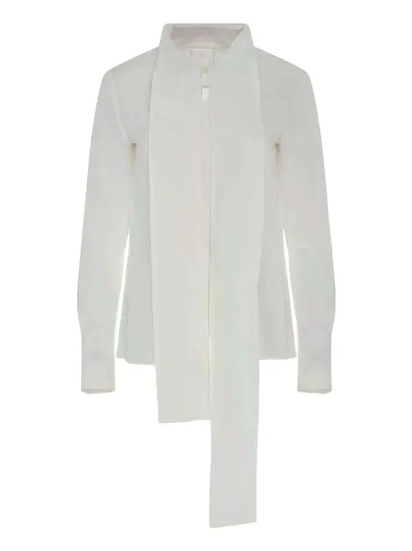 Givenchy Silk Lavallière Neck Blouse - White