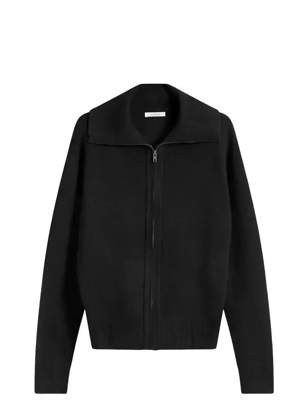 ENTIRE STUDIOS Zip-up Knitted Sweatshirt - Black
