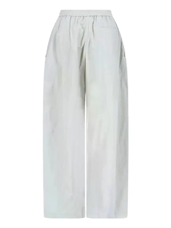 MAISON MARGIELA Crinkled Wide-leg Trousers - Grey