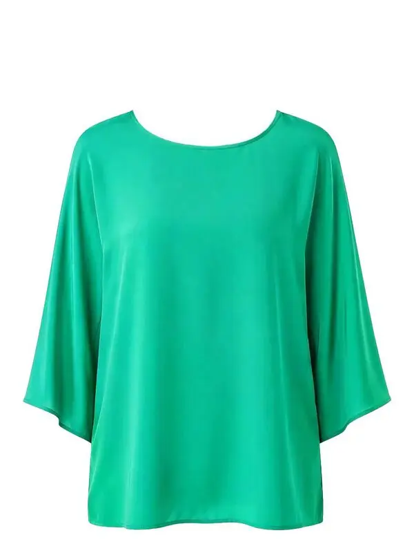Max Mara Bow Detail Blouse - Green