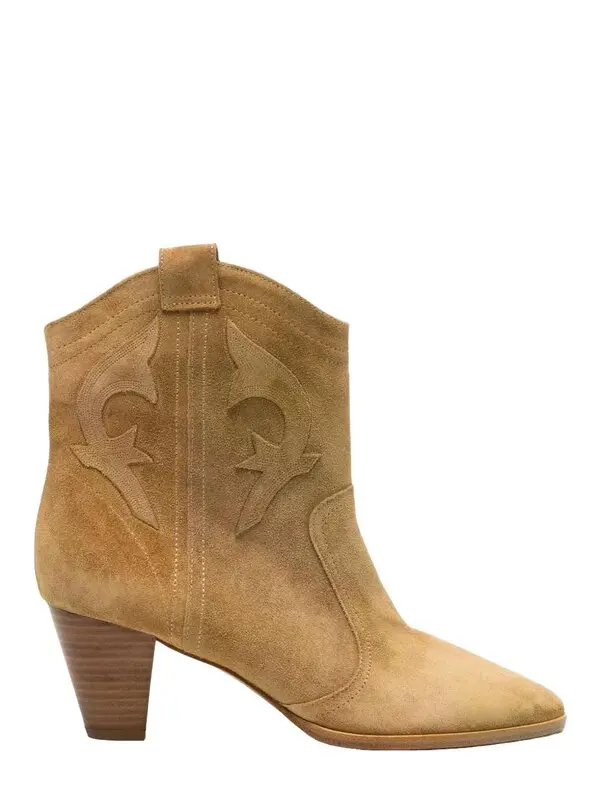 Ba&sh Suede Pointed Toe Boots - Brown