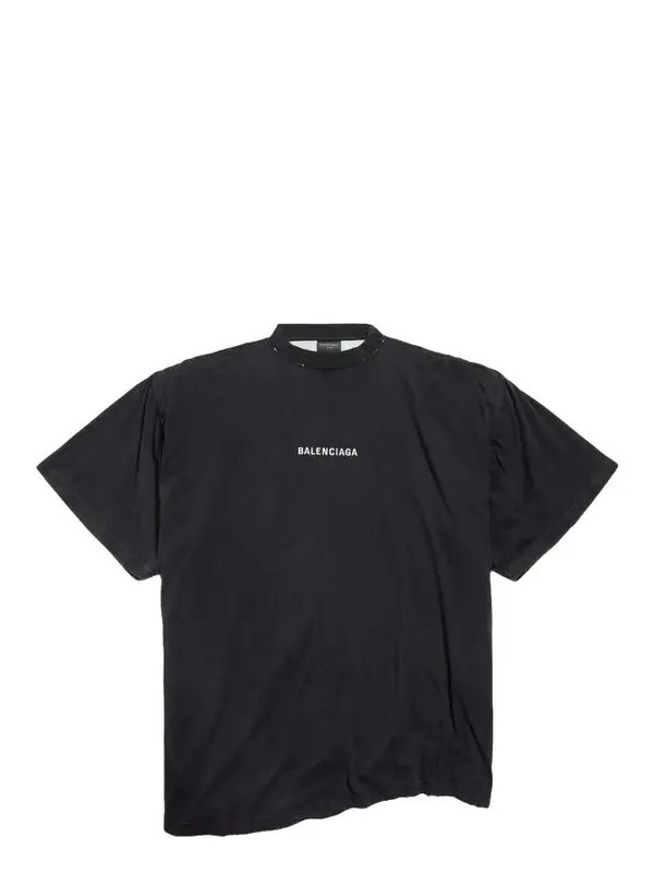 Balenciaga Logo-print T-shirt - Black