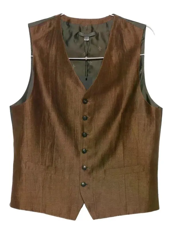 John Varvatos Sleeveless Waistcoat - Brown