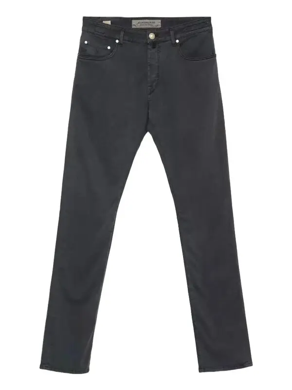 HANDPICKED Ravello Slim-fit Trousers - Blue