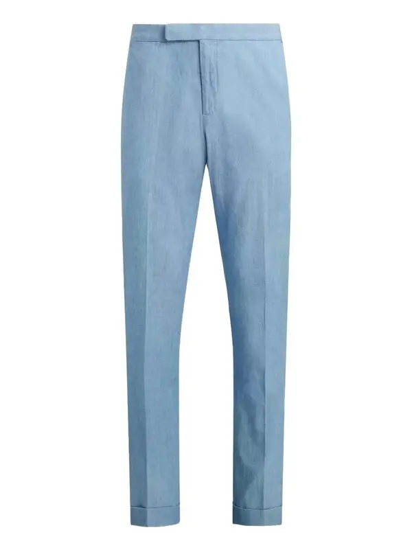 Polo Ralph Lauren Tailored Cotton Trousers - Blue