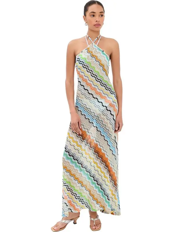 Missoni Long Cover Up Dress - Smsnp-multi