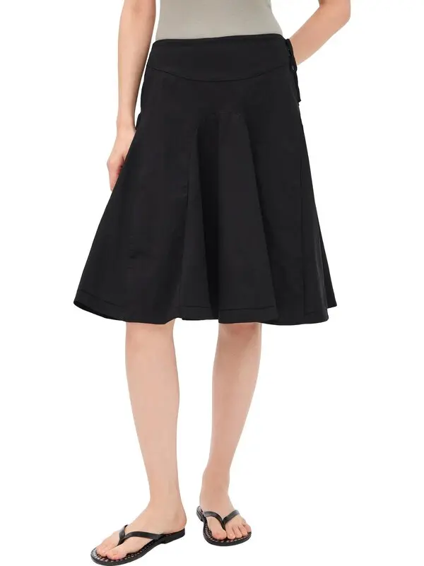 PEACHY DEN Missy Midi Skirt - Onyx