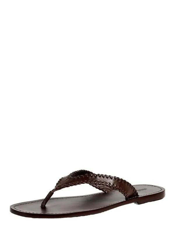 Cinq À Sept Jessica Leather Sandals - Chocolate