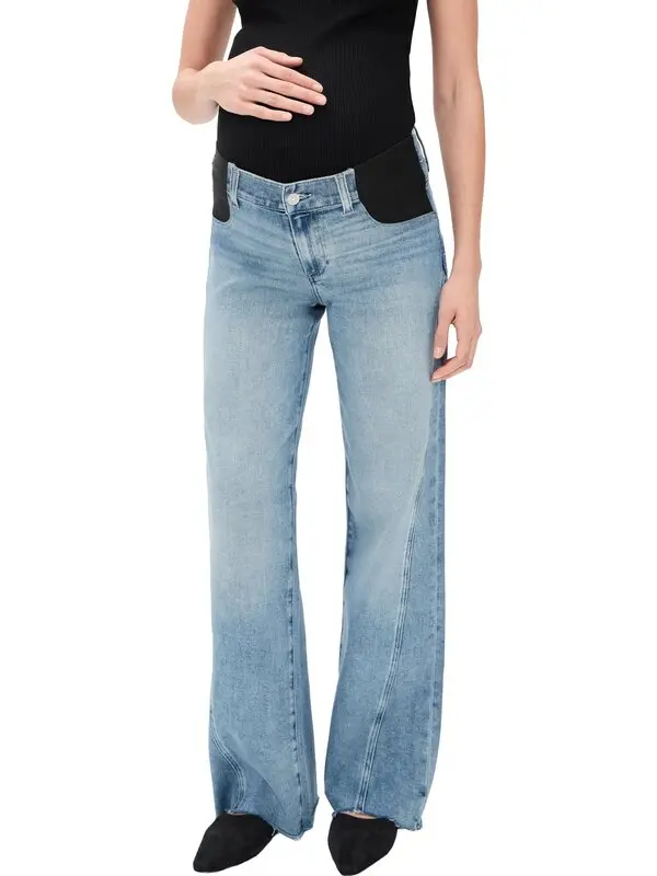 Paige Vanessa Maternity Twisted Outseam Jeans - Explorer