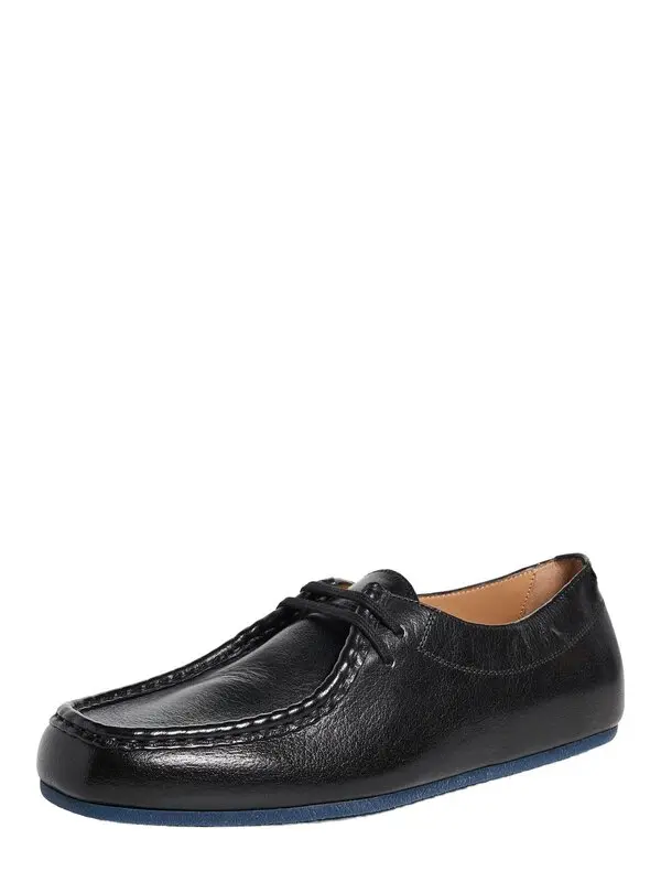 JIL SANDER Lace Up Moc Toe Shoes - Black