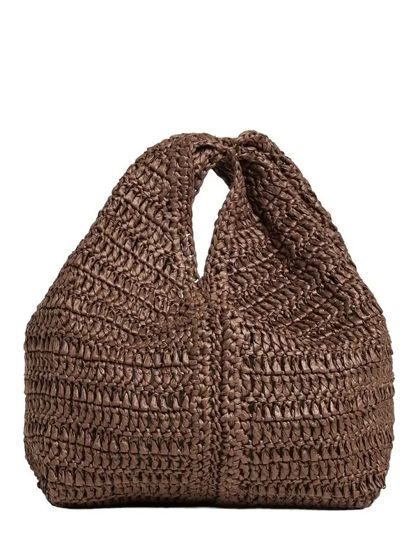 A.L.C. Simone Raffia Bag - Chocolate